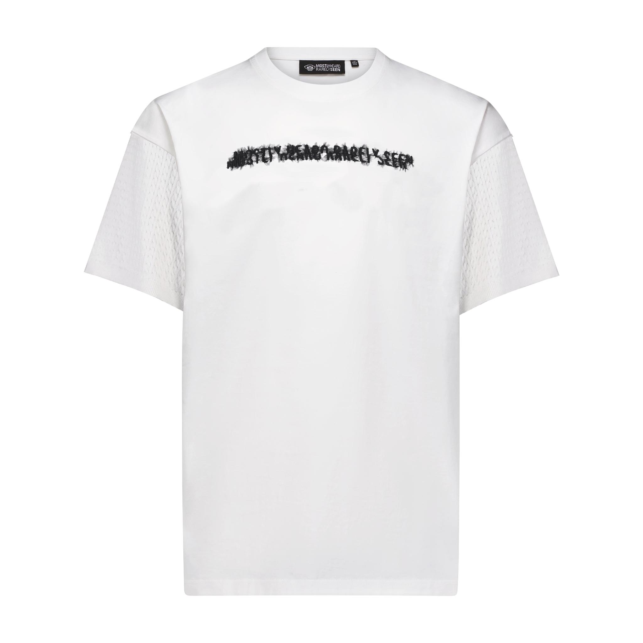 SPLIT MOSTLY HEARD TEE – Mostly Heard Rarely Seen