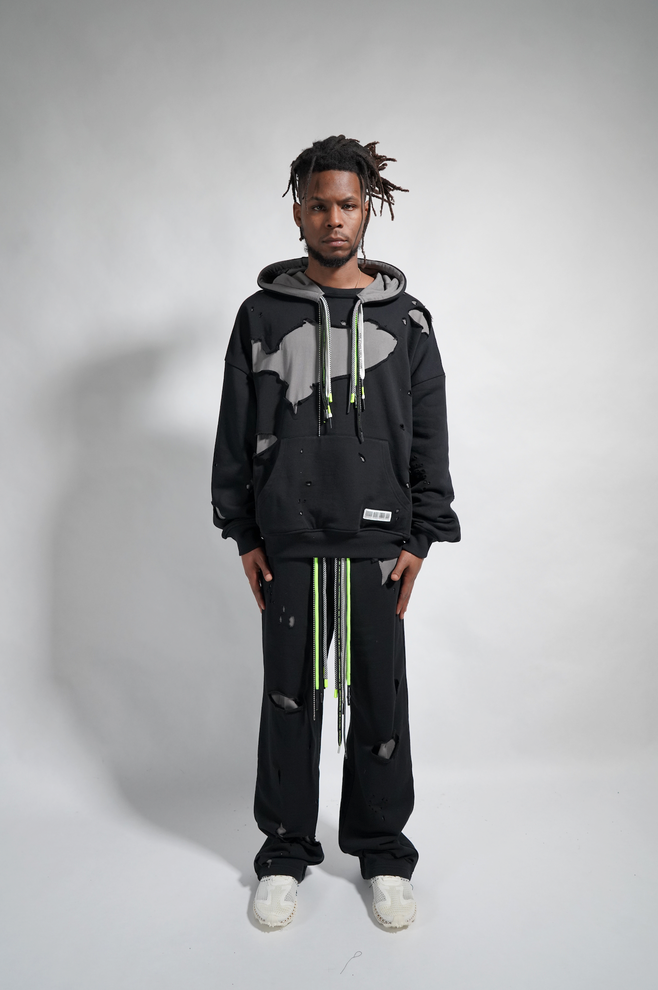 RIPPED UP STRAIGHT LEG SWEATPANTS – Mostly Heard Rarely Seen