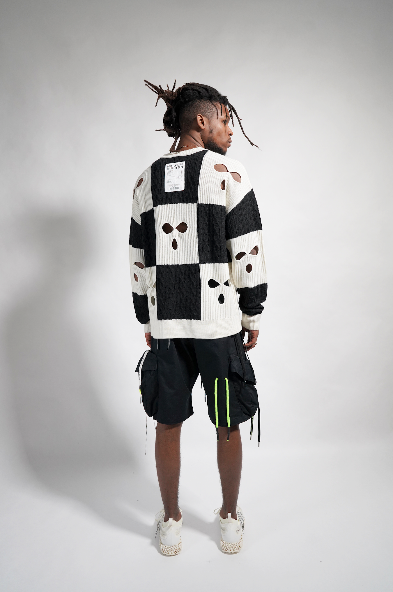 SKI MASK CHECKERED SWEATER – Mostly Heard Rarely Seen