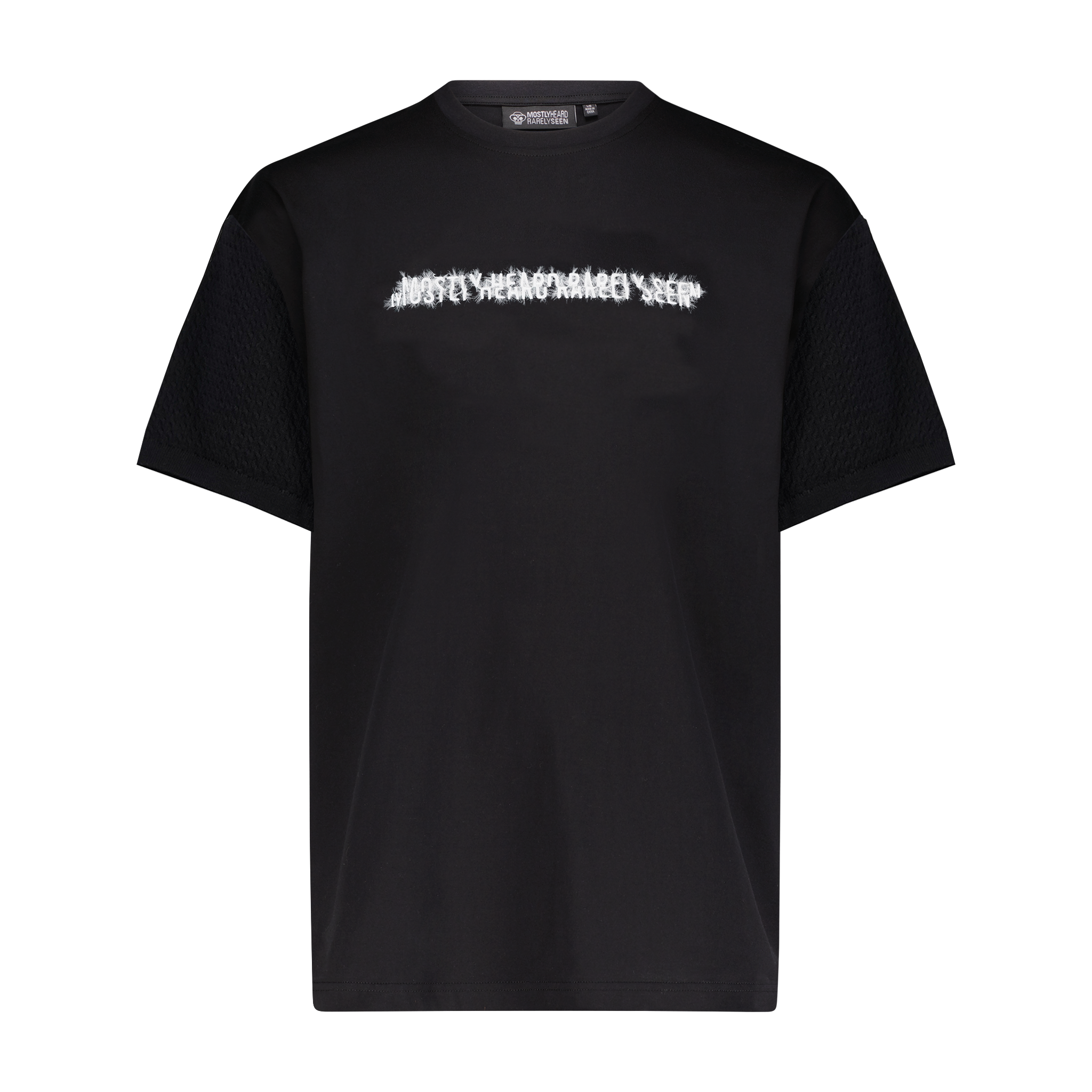 SPLIT MOSTLY HEARD TEE – Mostly Heard Rarely Seen