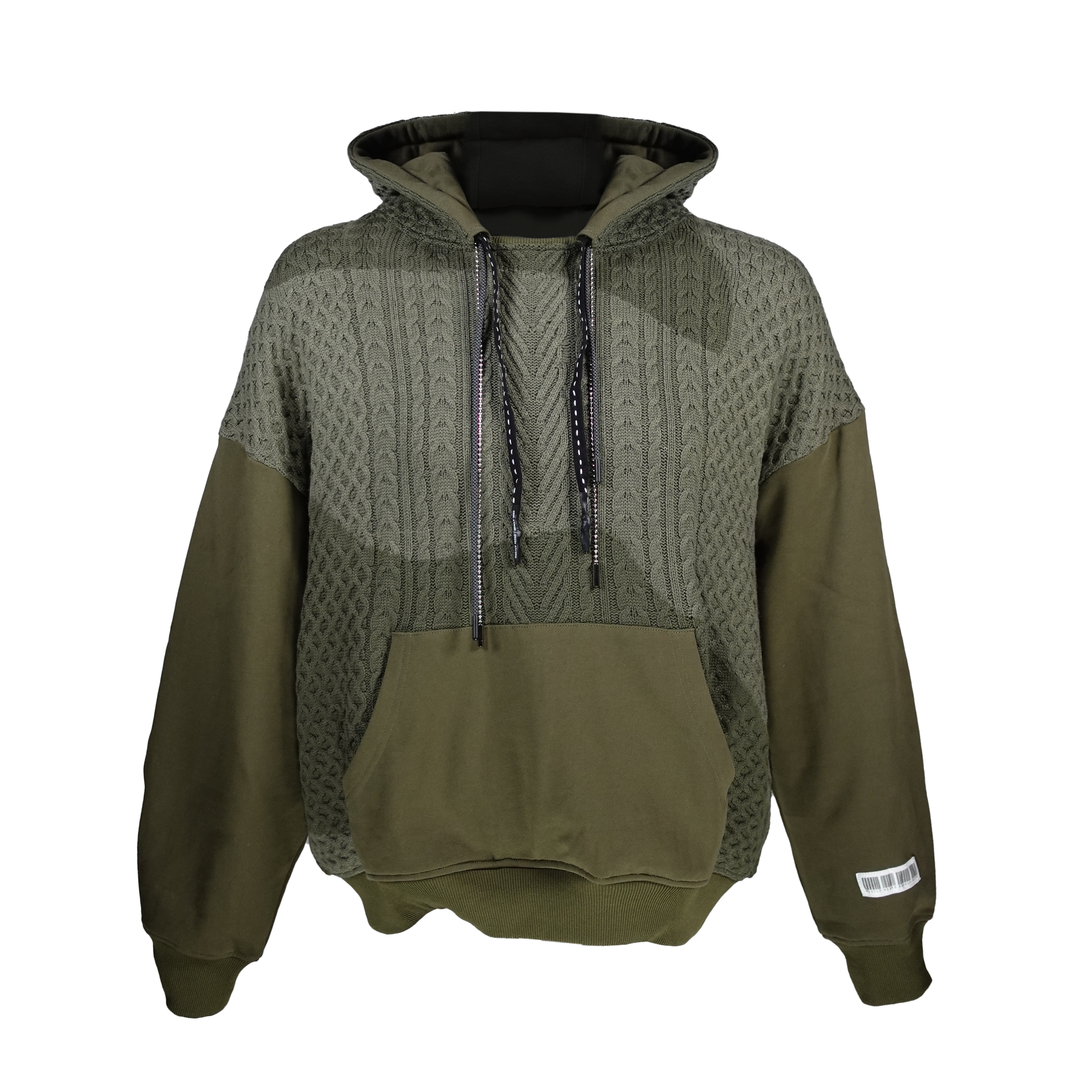 CAMO CABLE KNIT SWEATER HOODIE – Mostly Heard Rarely Seen