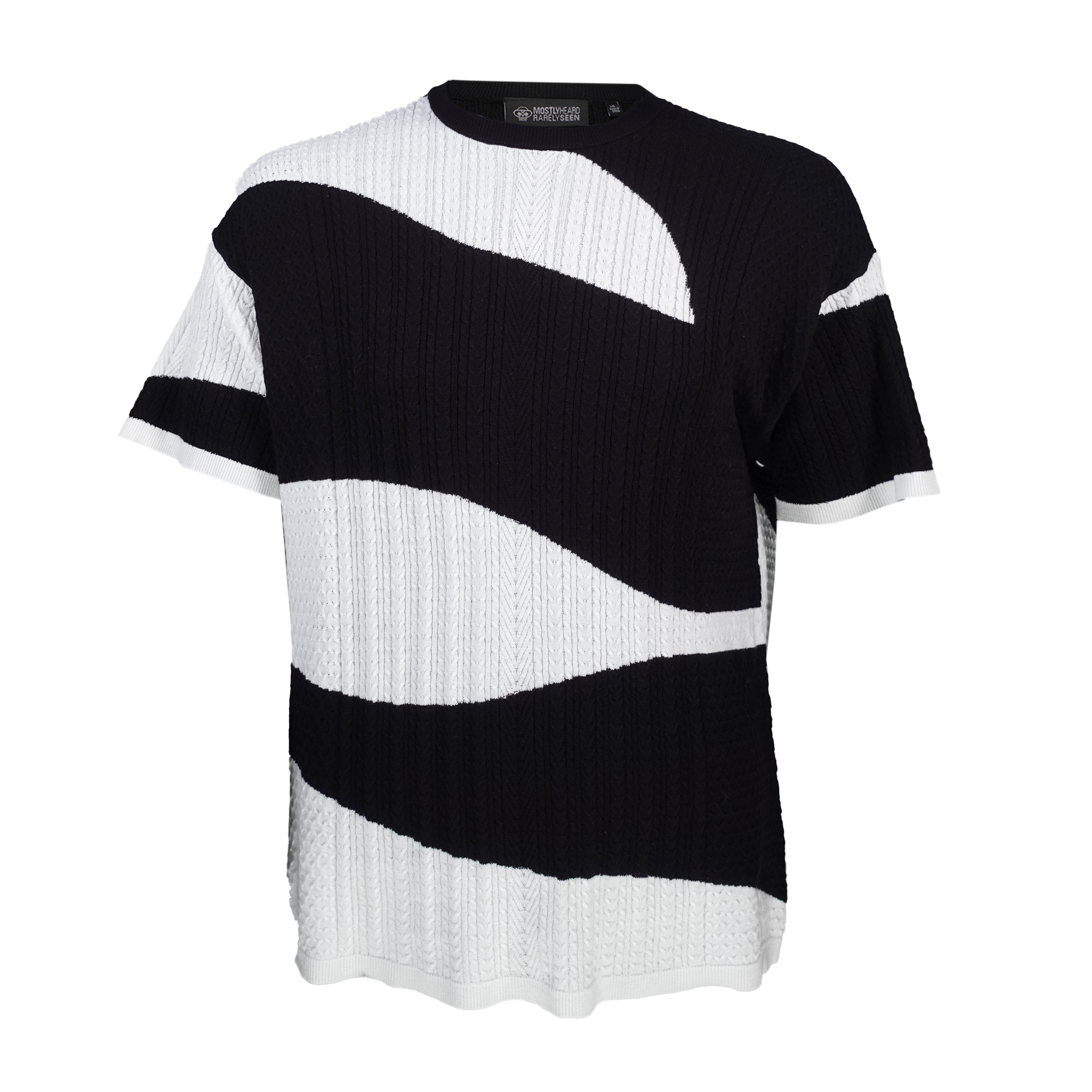 CAMO CABLE KNIT SWEATER TEE – Mostly Heard Rarely Seen