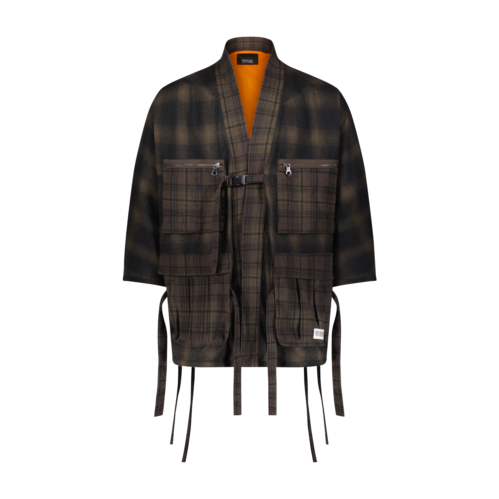 "MIXED PLAID KIMONO" SHACKET – Mostly Heard Rarely Seen